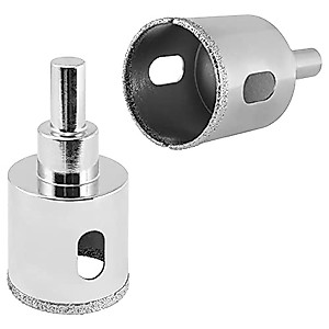 QEP 1-3/8 in. Diamond Hole Saw with Water Delivery System, Silver