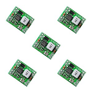 Mini MP1584EN DC-DC Buck Converter Adjustable Power Supply Module 24V to 12V 9V 5V 3.3V (5 Pack)