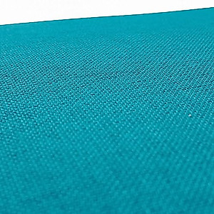 Pillow Perfect Rave Solid Indoor/Outdoor Wicker Patio Sofa/Swing Cushion Tufted, Weather and Fade Resistant, 18" x 45", Peacock