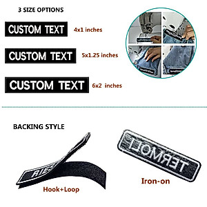 Customized Name Patch, Custom Rocker Rider Motorcycle Biker Name Patches Patches Hook Fastener,Uniform,Work Shirt Name Patch