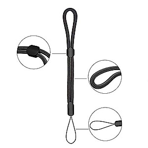 Mixed Color Adjustable Creative Short Wrist Strap Hand Lanyard, Suitable for iPhone, Samsung and Other Smart Phones, Cameras, Mobile U disks, Wallets, Flashlight Portable lanyards. (10 Pack)