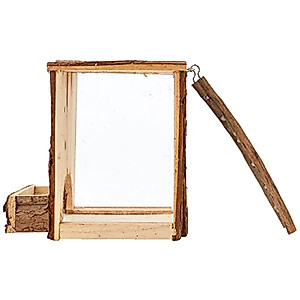 TRIXIE Large Wooden Digging Tower for Pet Hamster, 25 × 24 × 20 cm