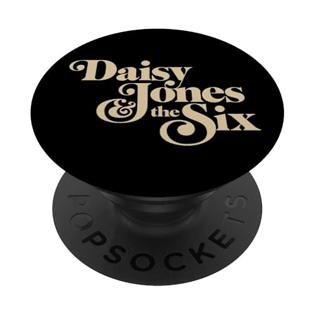 Daisy Jones & the Six - Retro Logo Black PopSockets Standard PopGrip