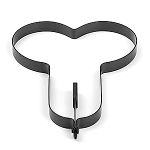 HomeSoGood 2 Pcs Funny Egg Fryer, Stainless Steel Egg Fryer, Non Stick Funny Egg Ring Mould Pancake Cooking Tool with Foldable Handle Kitchen Tools