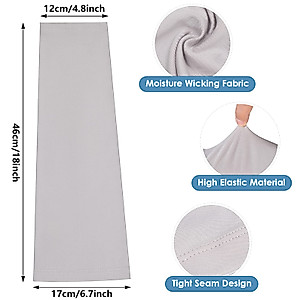 4 Pairs Plus Size Arm Sleeves UV Sun Protection Cooling Ice Silk Oversized Compression Sleeve Cover for Women (Classic Color)