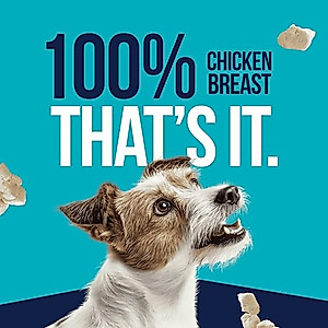 Stewart Single Ingredient Freeze Dried Raw Dog Treats, Chicken Breast, 3 Ounce Resealable Pouch, Training Treats or Meal Topper for All Size Dogs, High Protein, Grain-Free, Gluten-Free
