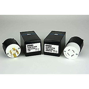 TEMCO NEMA L14-20P / L14-20R Plug Set 20A 125/250V Locking UL Listed / Generator