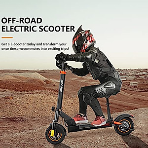 iENYRID 800W Adults Electric Scooter with Seat, Updated 48V 16Ah Battery, 28MPH Top Speed, 25miles Range, Dual Suspension & Braking System,10'' Off-Road Tire, Foldable Commuter E-Scooter