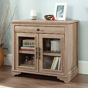 Sauder Rollingwood Engineered Wood Library Base in Brushed Oak