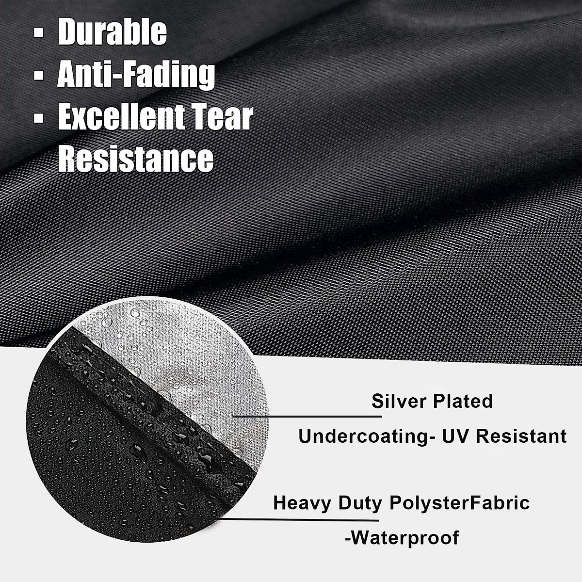 Aidetech Patio Furniture Cushions Storage Bag, 68" L x 30" W x 20" H Waterproof 420D Outdoor Patio Furniture Cover, Cushion Storage Bag for Clothes, Pillows, Christmas Tree with Zipper and Handles