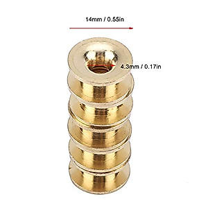 LIZEALUCKY 5 pcs Universal Grass Trimmer Head Eyelets Metal Cutter Replacement Part Accessory Lawn Mower Parts for Garden and Agricultural Use