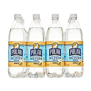 Polar Seltzer Water Bottles No Sodium and No Calories 33.8 Fl. Oz, (Pack of 12) (Vanilla)11
