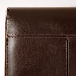 Christopher Knight Home Emilia Chocolate Brown Leather Dining Chairs (Set of 2)