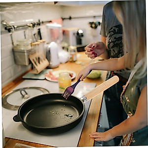 Yardenfun Saucepan Handle Stockpots Handle Cookware Handle Frying Pan Handle Wok Handle Replacement Pan Handle Pot Side Handle Fry Pot Grip Handle Pan Handles Wood Pot Handle Universal