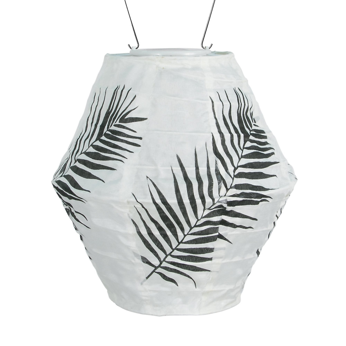 Allsop 31860 Soji Canvas Black Palm Solar Lantern