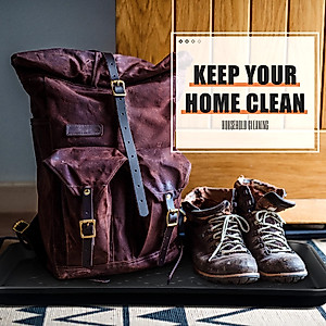 4 Pack Boot Tray Shoe Tray for Entryway Waterproof Plastic Boot Tray Entry Way Shoe Organizer PET Food Tray Indoor Outdoor Boot Mat for Boots Shoes Pets Garden