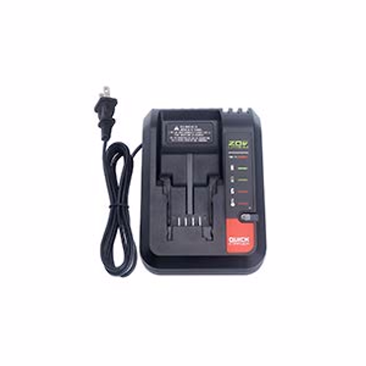 Biswaye 20V MAX Lithium Battery Charger Compatible with Black & Decker 20V Battery LBXR20 LBXR2520 LBXR2020 Compatible with Porter Cable 20V Battery PCC681L PCC682L PCC680L PCC685L PCC641