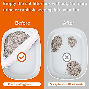 Jumbo Cat Litter Box Liners with Drawstring, 24 Count Extra Thick and Durable Litter Box Liner Bag Disposable Waste Bags for Home/Kitchen Trash Cans (36" x 18")