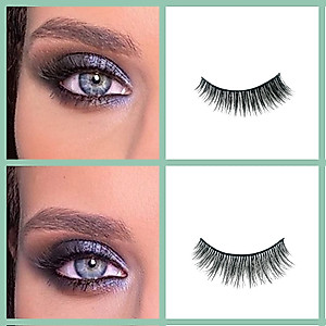 Mikiwi Lashes False Eyelashes 10-12mm Natural Fake Lash Fluffy Light Volume Faux Mink Lashes 10 Pairs Pack Eye lashes