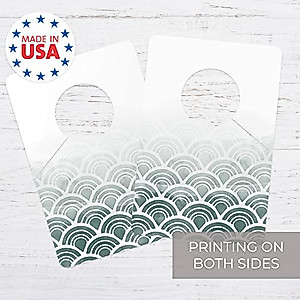 Write On Watercolor Ombre Clothing Dividers / 10 Patterned Double Sided Closet Dividers/DIY Clothing Rack Dividers/Made In The USA