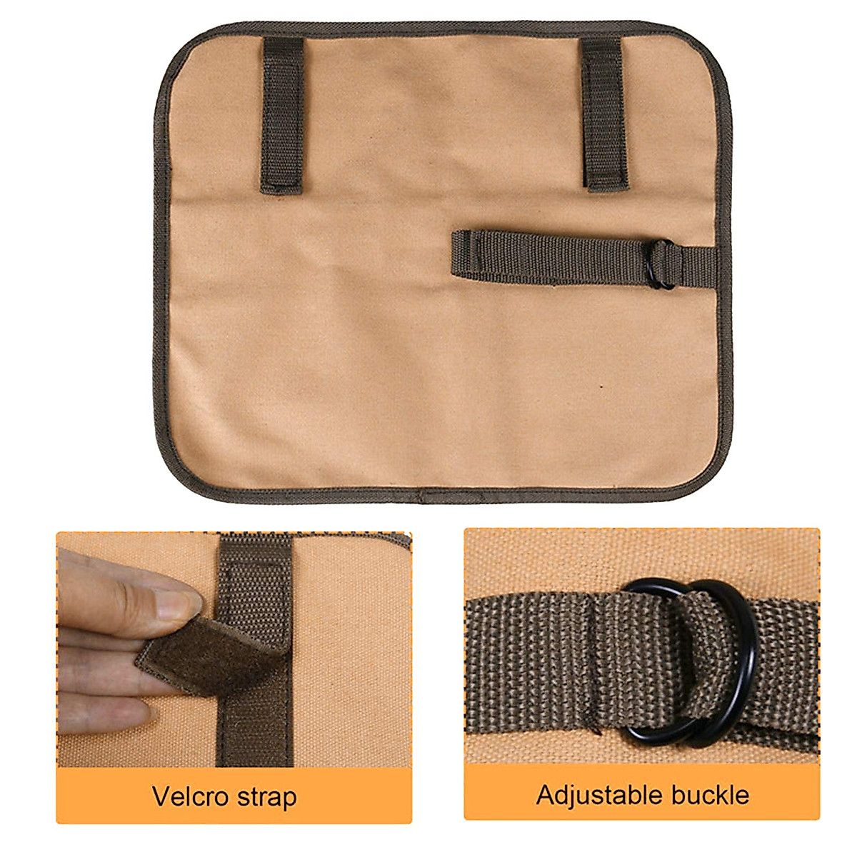 Camping Tableware Bag, Picnic Camping Organizer Picnic Cutlery Roll Flatware Organizers Hanging Storage Bag, for Outdoor Picnic Barbecue