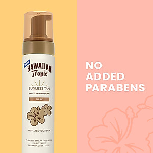 Hawaiian Tropic Sunless Tan Dark Self-Tanning Foam, 6.7oz | Self Tanner Dark, Sunless Tanner, Sunless Tanning Foam, 6.7oz