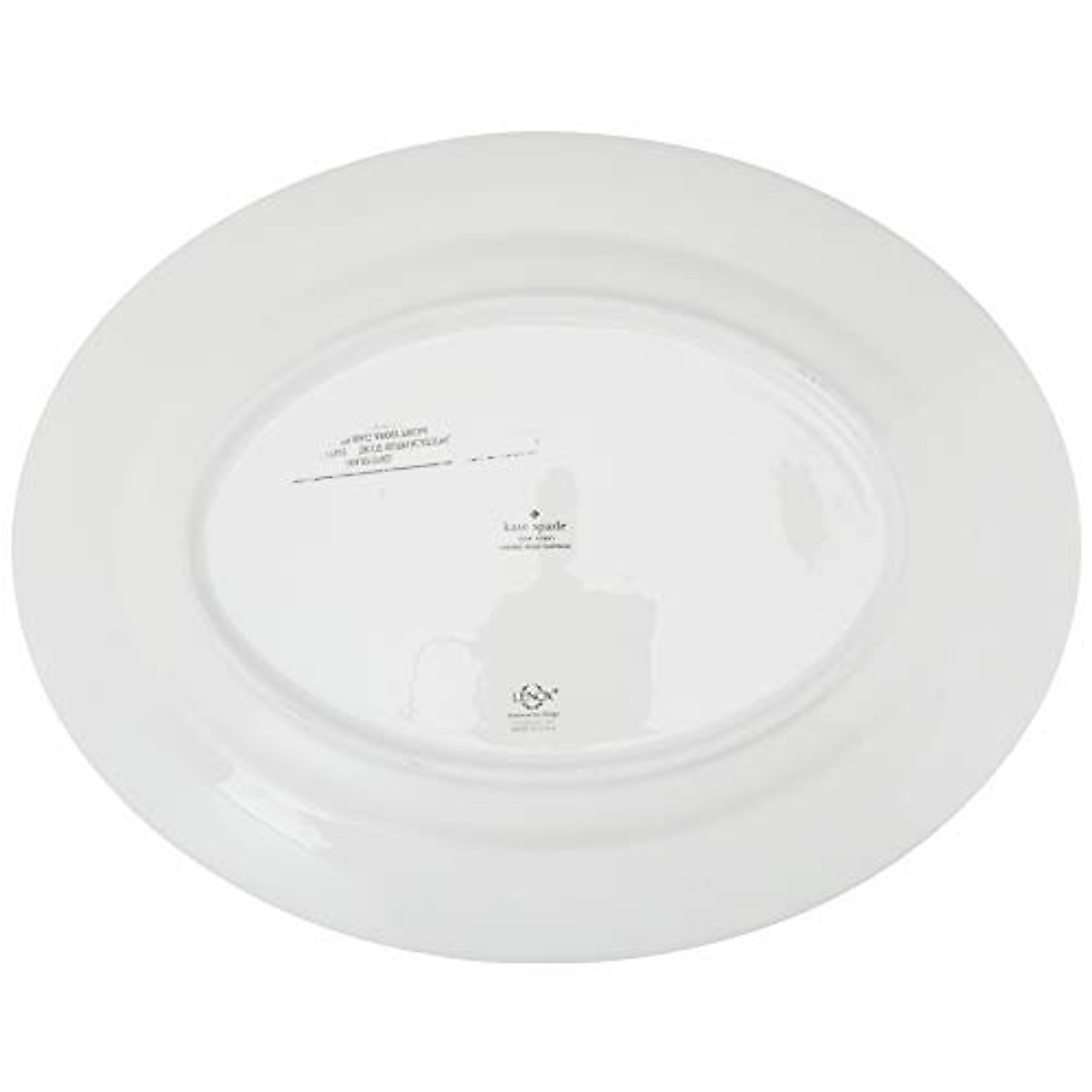 Kate Spade New York Larabee Road Platinum 16" Ovalplatter, 4.05 LB, Metallic