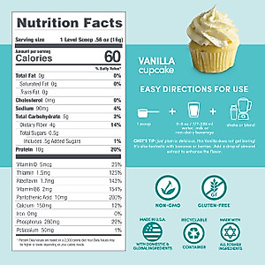 Designer Wellness, Designer Lite, Low Calorie Natural Protein, Prebiotic Fiber, Key Vitamins & Minerals, Vanilla Cupcake, 9.03 Ounces