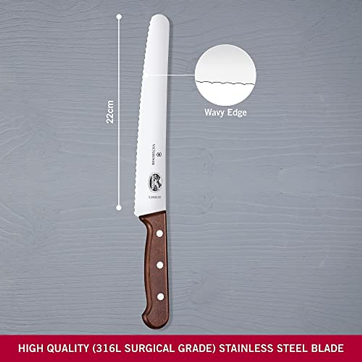 Victorinox Wood Bread and Pastry 8.5-Inch Knife