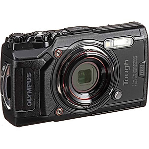 Olympus Tough TG-6 Digital Camera (Black) with Essential Accessory Bundle – Includes: SanDisk Ultra 64GB SDXC Memory Card + 2X Extended Life Seller's Replacement Batteries with Charger + More