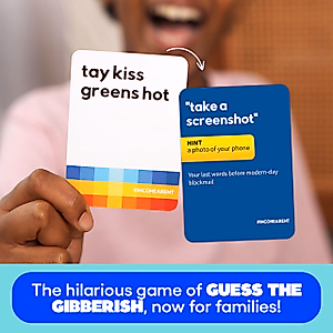 WHAT DO YOU MEME? Incohearent Family Edition - The Family Game Where You Compete to Guess The Gibberish - Family Card Games for Kids and Adults, Easter Family Games