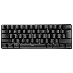 Byged PC Gaming Keyboards, Portable Backlight Keyboard 61 Keys USB Wired Keyboard PC Gaming Keyboard with Stable Non Slip Tripod, for Home Office Computer