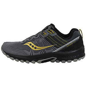 Saucony Men's Excursion TR14 Running Shoe, Dark Grey/Black/Gold, 10 W