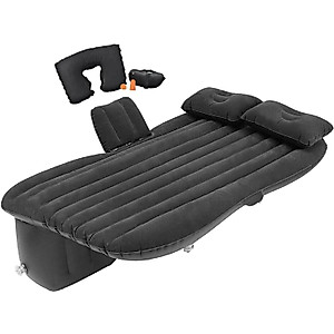 SLEE Truck Air Mattress Dodge Ram Ford Bed Sleeping SUV Car Inflatable Backseat Couch … Black Short Queen SL91 SLEE91
