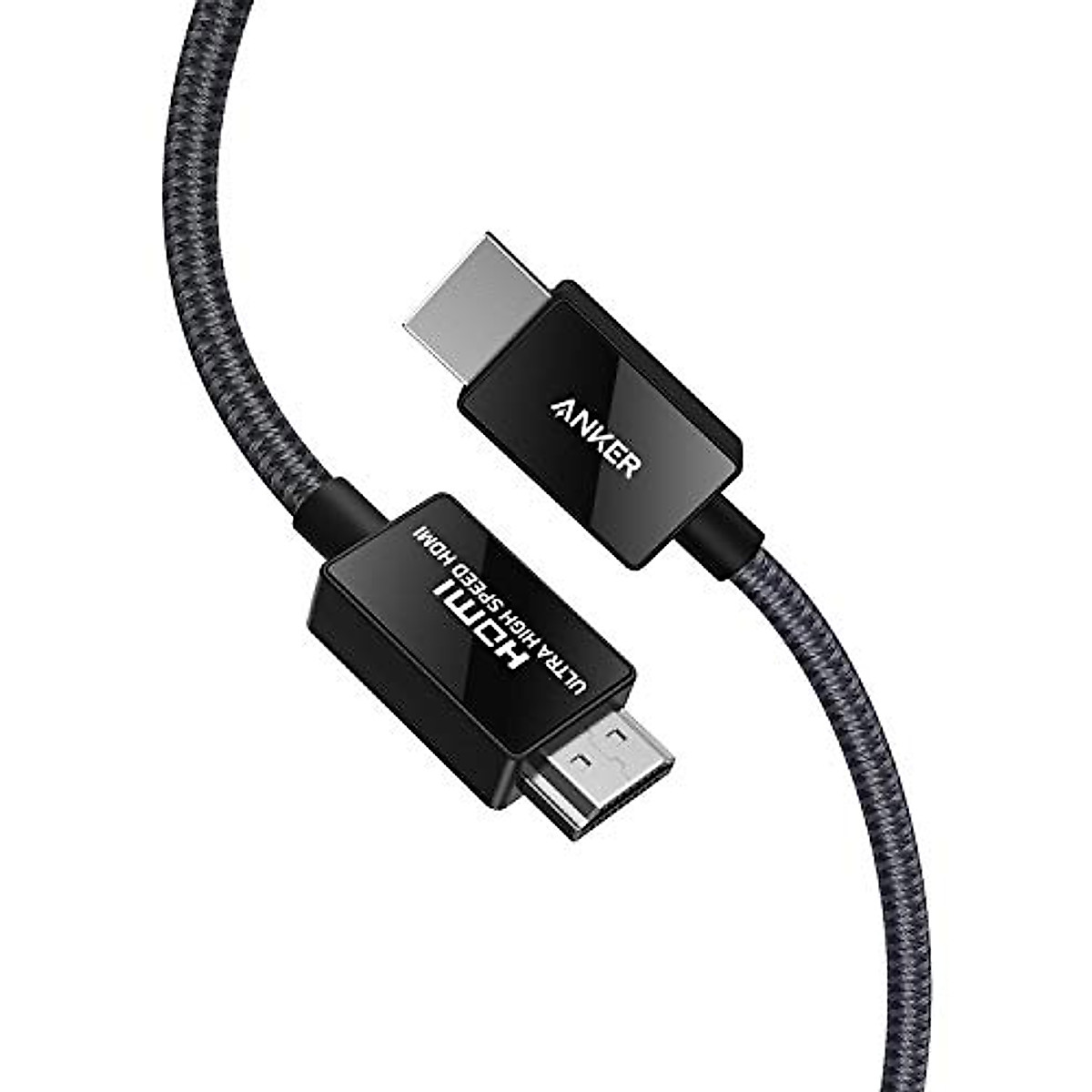 Anker 8K@60Hz HDMI Cable, Ultra High Speed 4K@120Hz 48Gbps 6.6 ft Ultra HD HDMI to HDMI Cord, Support Dynamic HDR, eARC, Dolby Atmos, Compatible with PlayStation 5, Xbox Series X, Samsung TVs and More