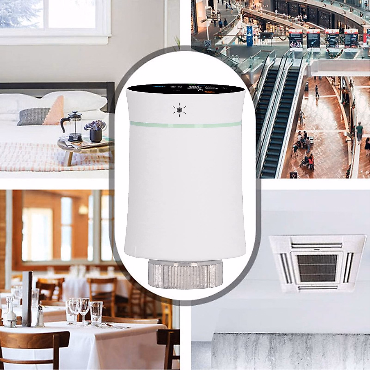 Smart Radiator Valve Mini Thermostats Programmable Smart Gateway Constant Temperature Radiator Thermostat for Air ConditioningHeatingetc.