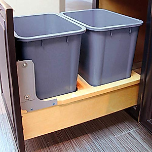 Dowell 4006 0215/0218/0221 Single/Double Waste Basket Pullout for B15/B18/B21 Cabinet (for B21 Cabinet)