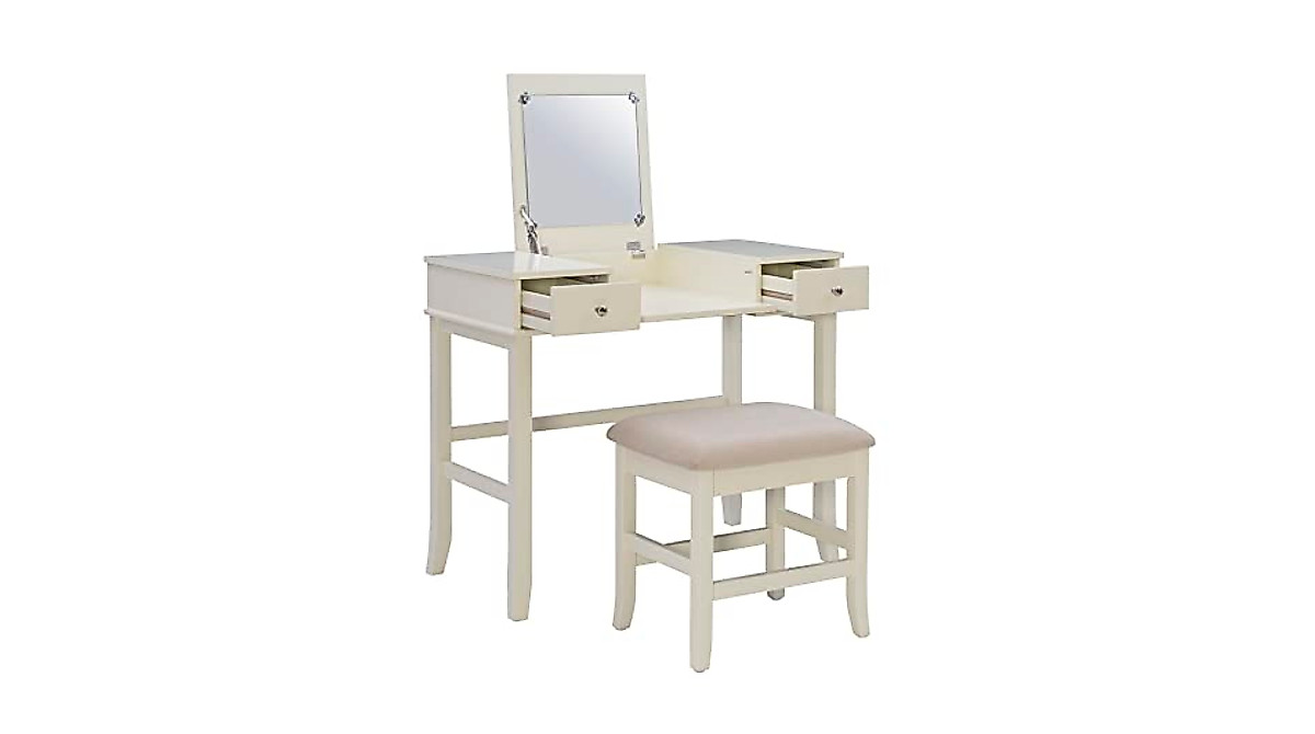 Stylish Cream Jackson Vanity Set - Linon