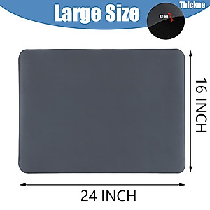 TCASH Dish Drying Mat for Kitchen Counter,24 x 16 In Kitchen Super Abosrbent Draining Mat, Non-Slip Dish Drying Pad with Rubber Backed, Hide Stain Drainer Mats for Countertop and Coffee Maker