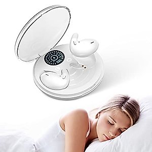 Mosonnytee Sleep Headphones Bluetooth Sleeping Headphones Wireless Sleep Earbuds for Sleep Flat Sleeping Headphones for Side Sleepers Wearing Soft Headphones for Sleeping 7-Hours (White)