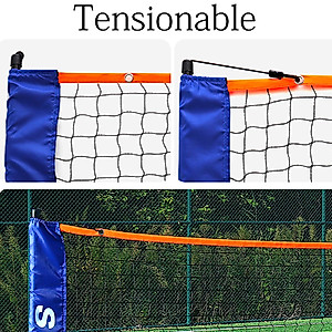 Pickleball Replacement Net for Indoor Outdoor Fits Most Free-Standing Pickle Ball Frame Come with Outdoor Pickleballs for Portable Pickleball Net System