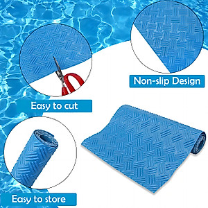 Swimming Pool Ladder Mat,Non-Slip Mat Pool Liner Protector, Swimming Pool Ladder Pad for Swimming Pool Liner and Stairs Protective (36 X 9 inch)