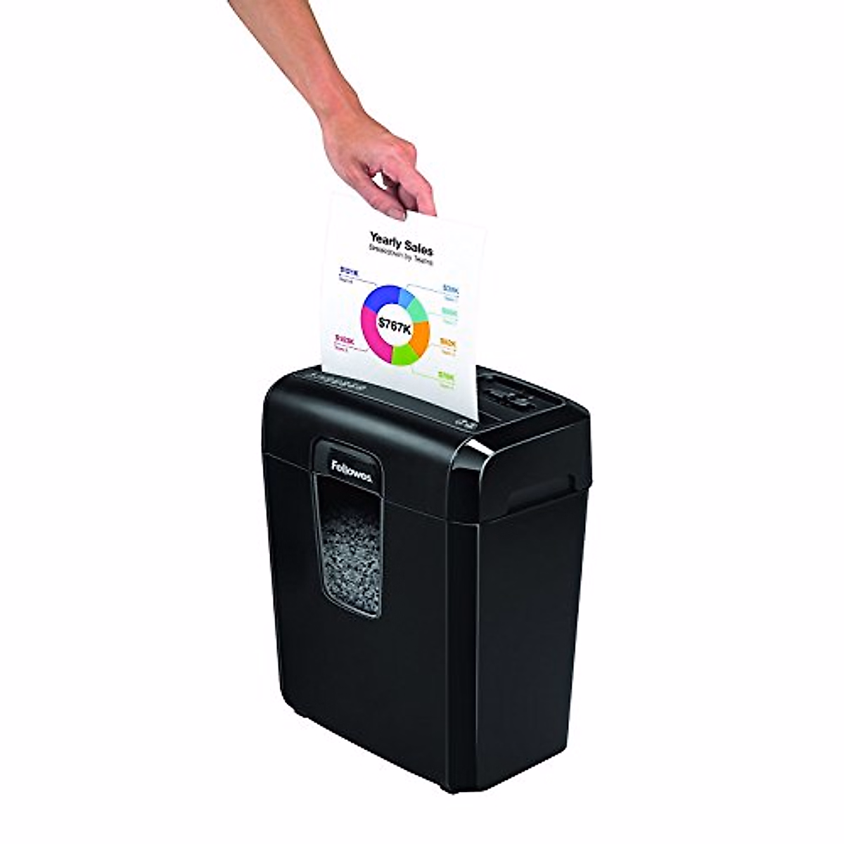 Fellowes 8MC5 8-Sheet Micro-Cut Personal Home Office Paper Shredder