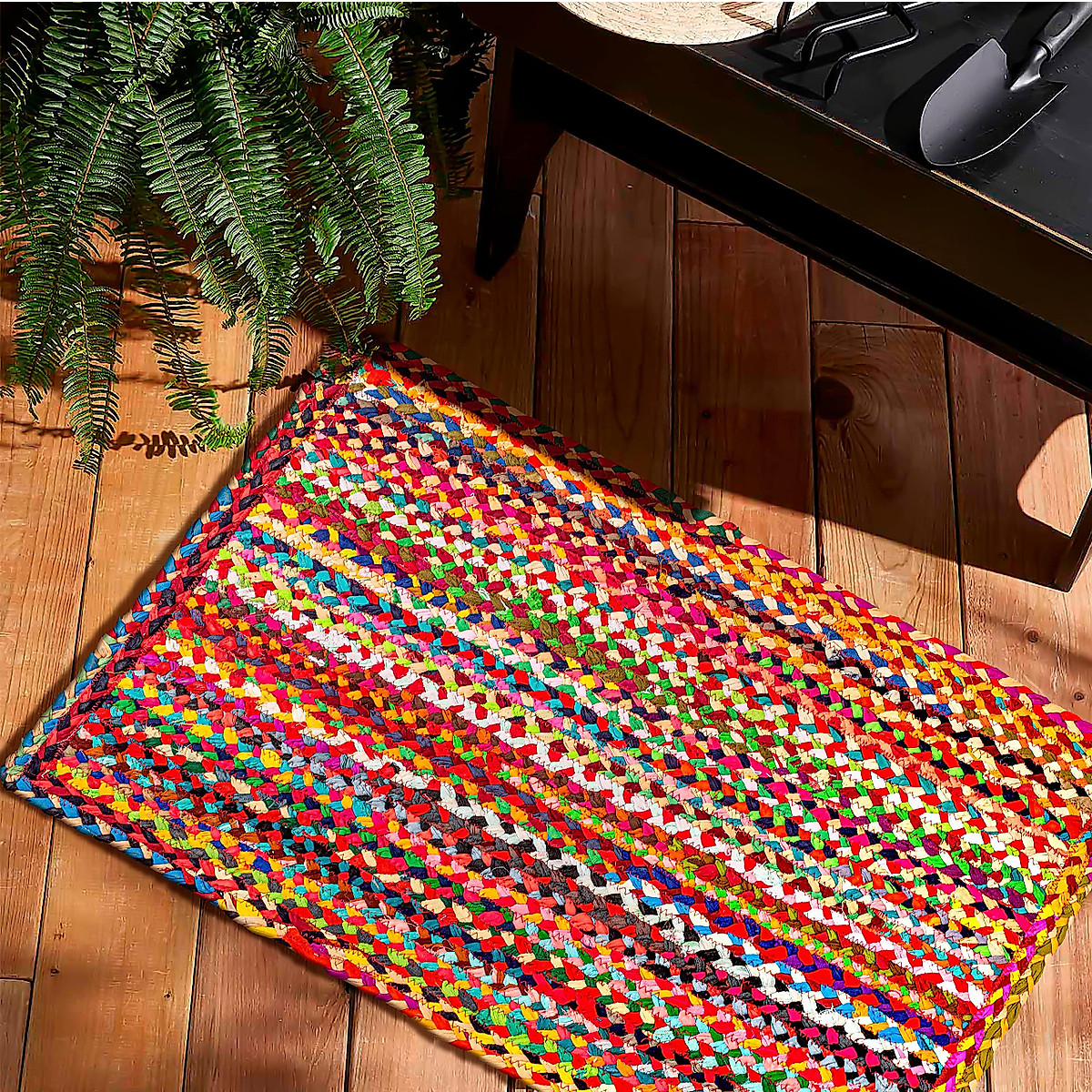 Savi Home Rugs Washable 4x6,Chindi Rug 4x6 ft,Rag Rug,Chindi Rag Rug,Chindi Rug,Kitchen Rug,Chindi Rug,Braided Area Rug,Area Rug 4x6,Rugs 4x6,Chindi Rug,Braided Chindi Rug 4x6 feet (48x72) Multi