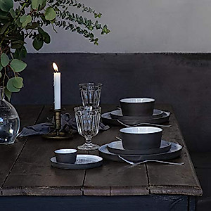 Costa Nova Ceramic Stoneware 17.5 oz. Soup & Cereal Bowl - Lagoa Eco Gres Collection, White | Microwave & Dishwasher Safe Dinnerware | Food Safe Glazing | Restaurant Quality Tableware