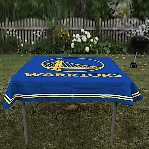 WinCraft Golden State Warriors Logo Tablecloth and Square Table Cover Overlay