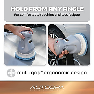 AutoSpa 94000AS Random Orbital 6" 120V Automotive Polisher with 2 Bonus Bonnets