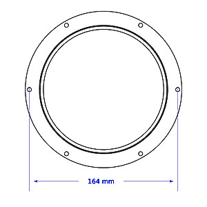 5-inch Tube Portable AC Air Conditioner Exhaust Hose Flange Wall Mount INDOOR - Clockwise thread 5CWMOUNT