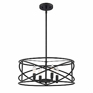Hampton Bay Hastings 4-Light Satin Bronze Chandelier