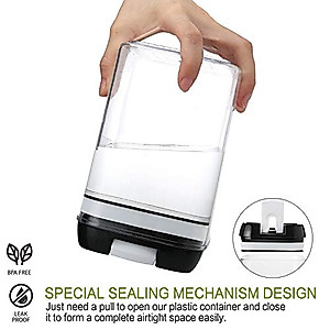 Airtight Food Storage Containers - MCIRCO 7 Pcs BPA Free Plastic Containers with Upgraded Lids - Kitchen & Pantry Organization and Canisters for Cereal,Flour, Include Label and Measuring Tools